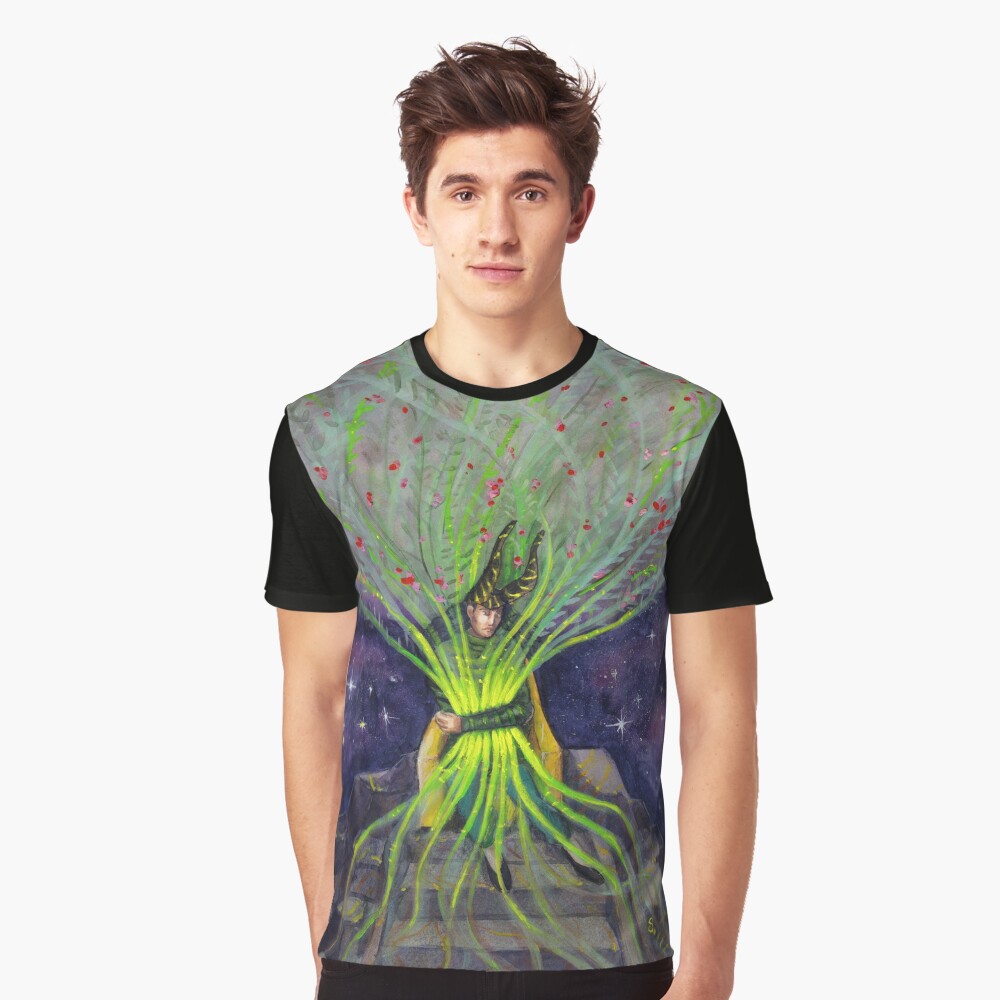 "Loki embracing the Multiverse tree" Poster for Sale by SandRougelune ...