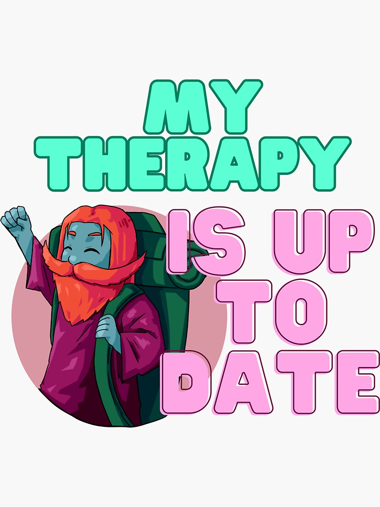 " My Therapy" Sticker for Sale by Don Vargas | Redbubble