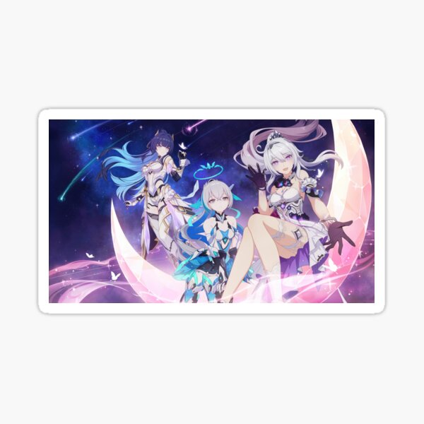 "Kiana, Bronya & Mei, Herrschers, Honkai Impact 3rd" Sticker by Demray ...