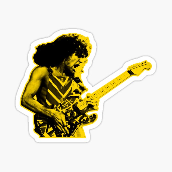 "Eddie Van Halen" Sticker for Sale by AspectsOfDreams | Redbubble