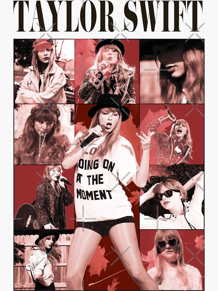 Red version Sticker Taylor Sticker sold by Generator Melody | SKU ...