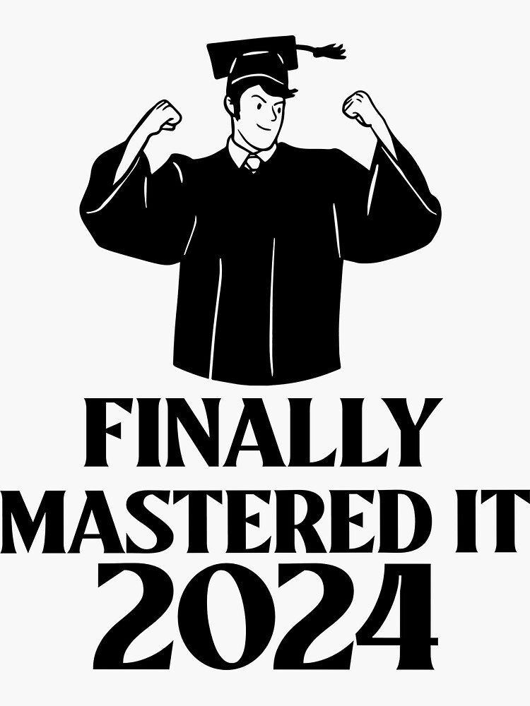 "Finally Mastered it 2024" Sticker for Sale by 87-Aesthetics | Redbubble