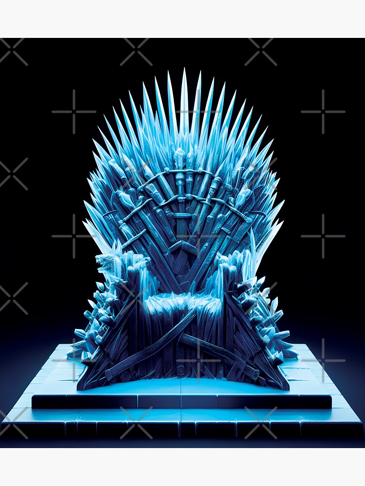 "frozen iron throne, game of thrones" Sticker by sendalunar | Redbubble