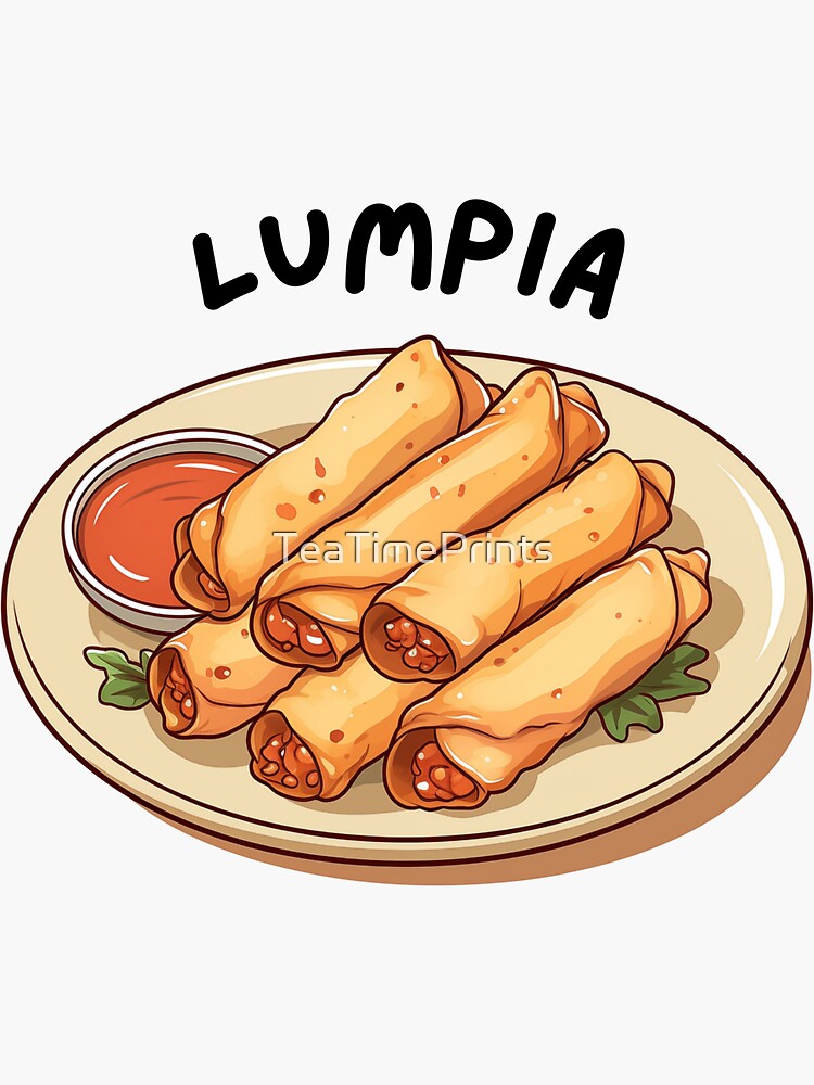 "Filipino Lumpia" Sticker for Sale by TeaTimePrints | Redbubble