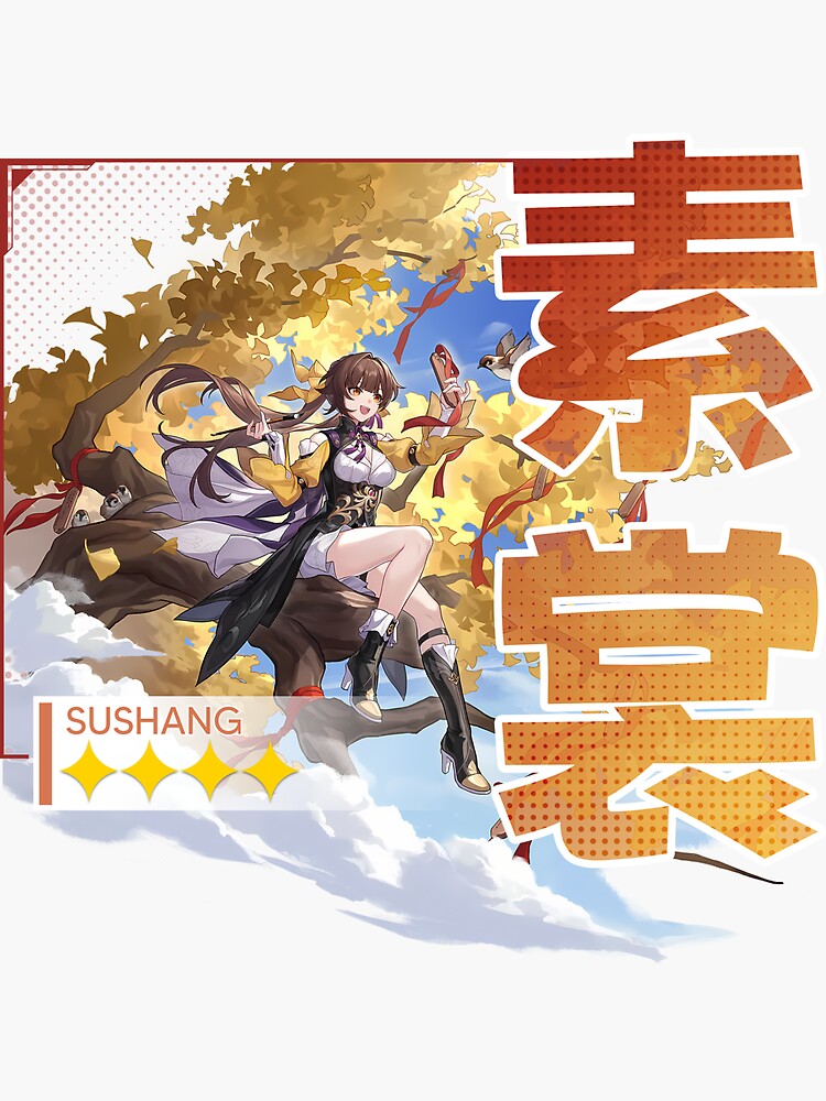 "Sushang Splash Art, Honkai Star Rail" Sticker by Demray | Redbubble