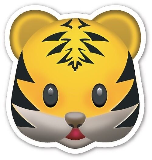 "Tiger emoji" by Catherine harp | Redbubble