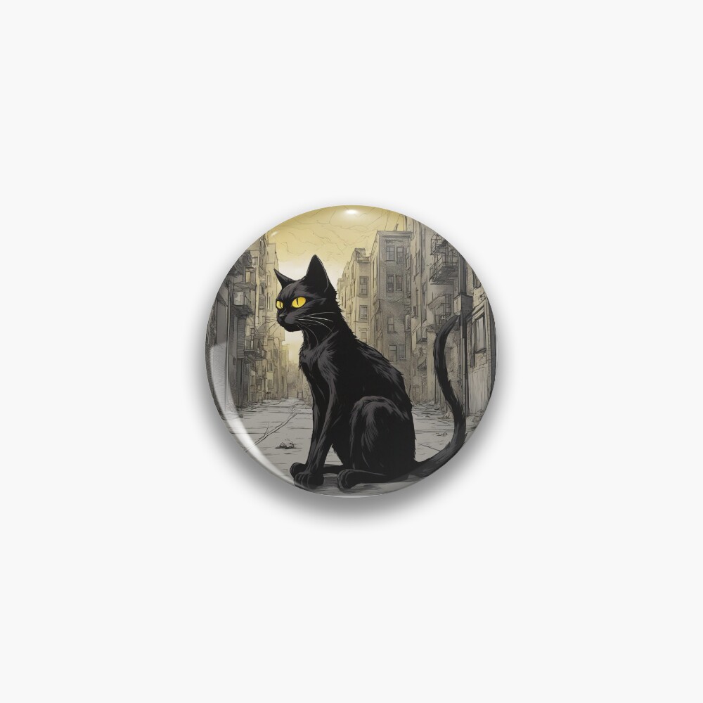 "Cursed Black Cat with Yellow Eyes in the City Meme - Evil and Cursed ...
