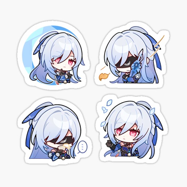 "Jingliu Sticker Set, Honkai: Star Rail" Sticker by Demray | Redbubble
