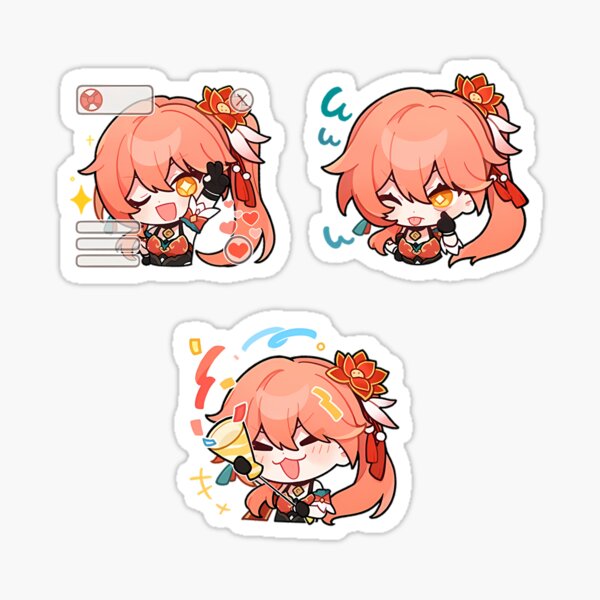 "Guinaifen Sticker Set, Honkai: Star Rail" Sticker by Demray | Redbubble