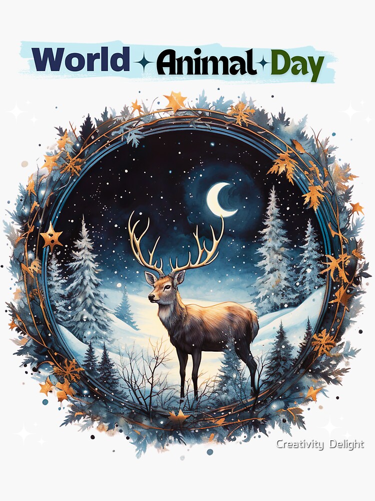 "Wildlife Wonders: Deer Edition" Sticker for Sale by Creativity Delight ...