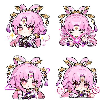 "Fu Xuan Sticker Set, Honkai: Star Rail" Sticker by Demray | Redbubble