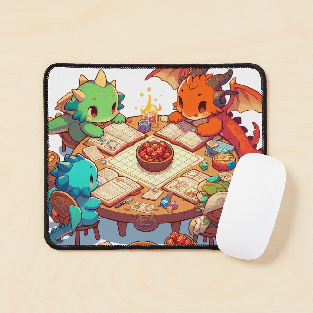 "Dragons Playing DnD" Sticker for Sale by dragongf | Redbubble