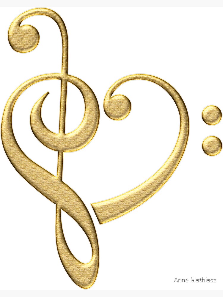 Treble Clef Heart Transparent