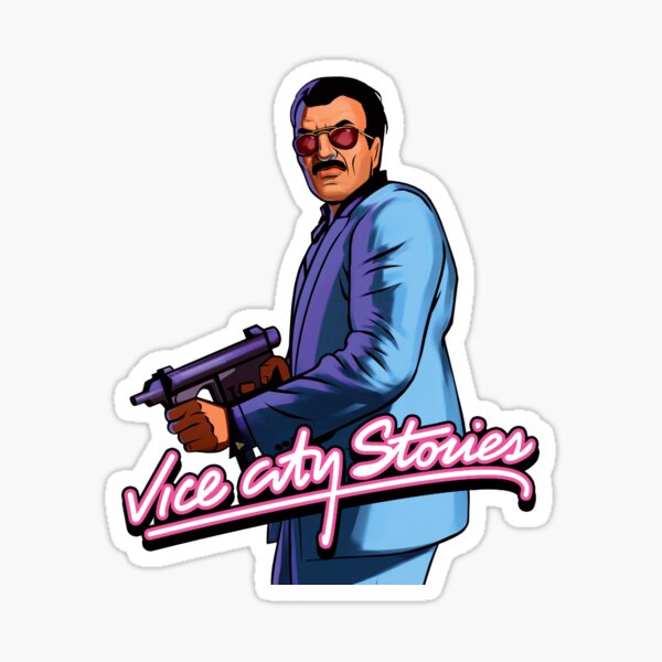 "Grand Theft Auto Vice City Stories" Sticker for Sale by NEAbstracts ...