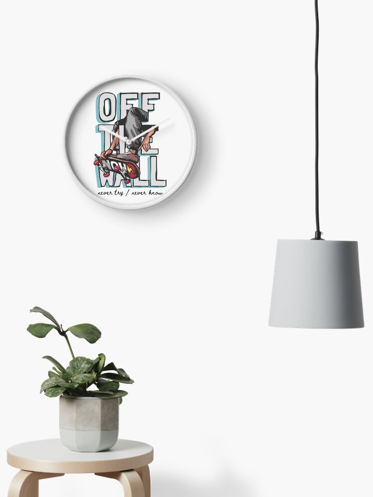 "Off the wall" Clock for Sale by CampCreative3 | Redbubble