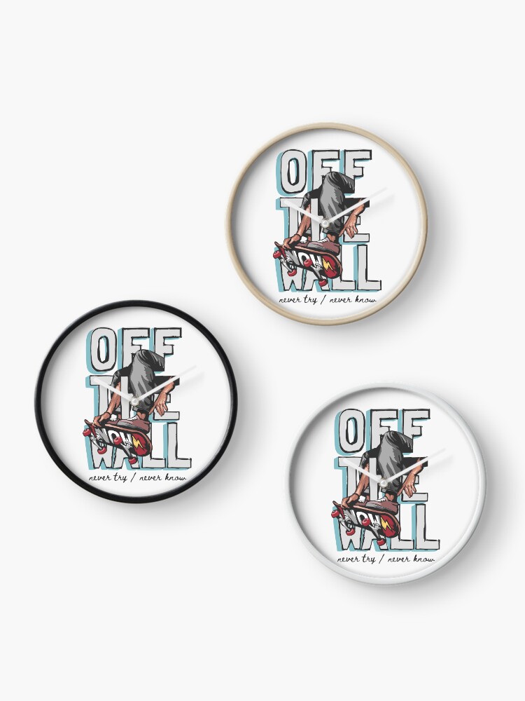 "Off the wall" Clock for Sale by CampCreative3 | Redbubble