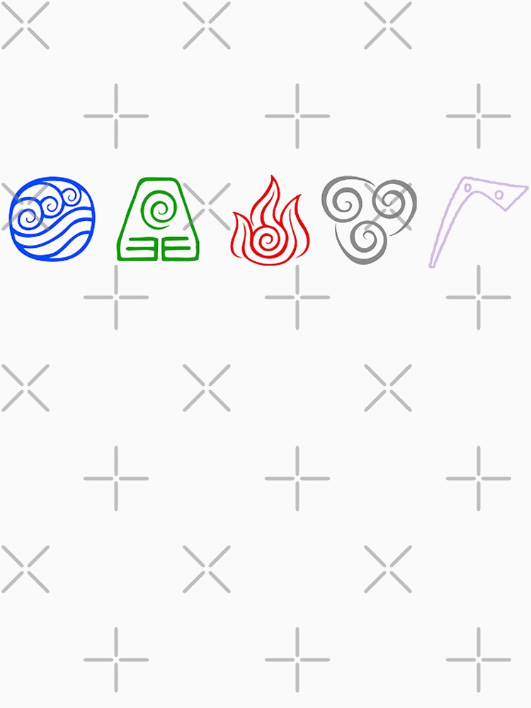 "Avatar Element Icons" T-shirt for Sale by Timothynvb | Redbubble ...