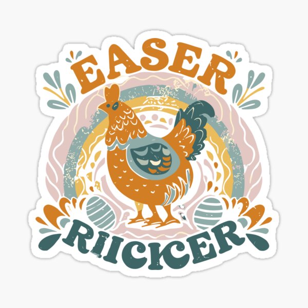 "easter egger chicken" Sticker for Sale by MizoX7 | Redbubble