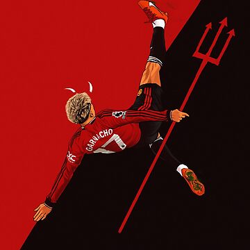 "Alejandro Garnacho Bicycle kick" Poster for Sale by farqaleitart ...