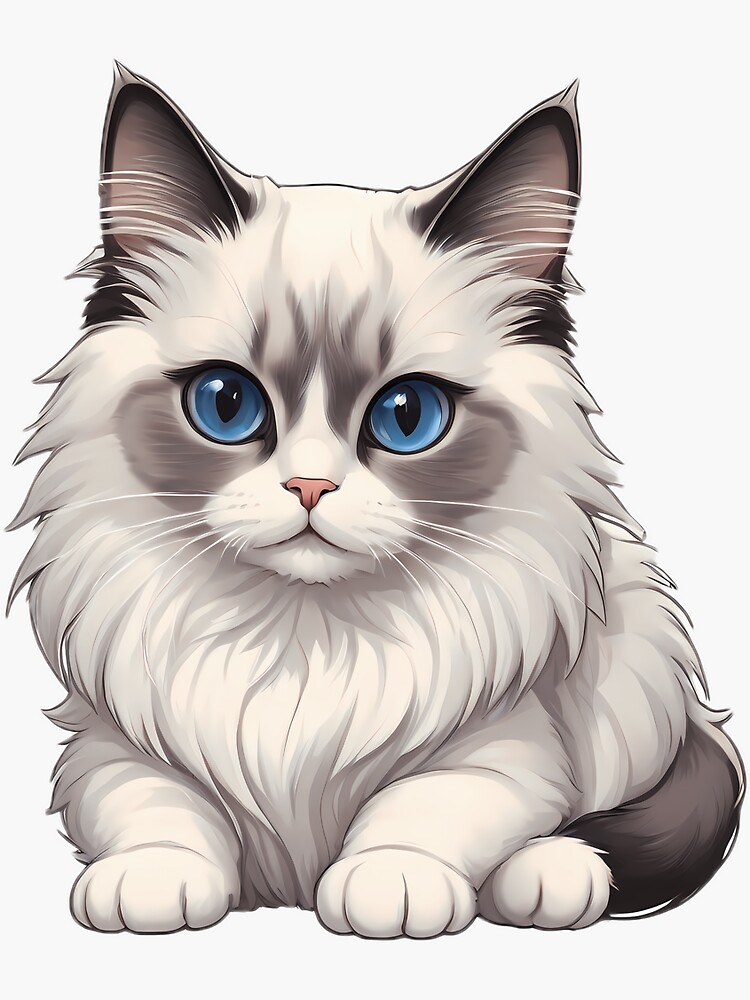"ragdoll " Sticker for Sale by sticker-connect | Redbubble
