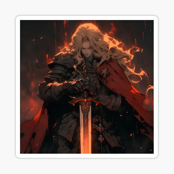 "Alucard from Castlevania Netflix Anime" Sticker for Sale by ...