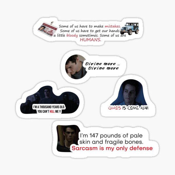 "quotes stiles" Sticker by Wolf1Queen | Redbubble