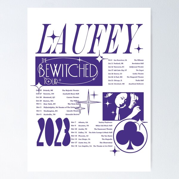 "Vintage Laufey The Bewitched Tour" Poster for Sale by Solomonturb ...