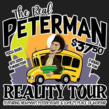 "The Peterman Reality Tour" Sticker for Sale by darynkyle | Redbubble