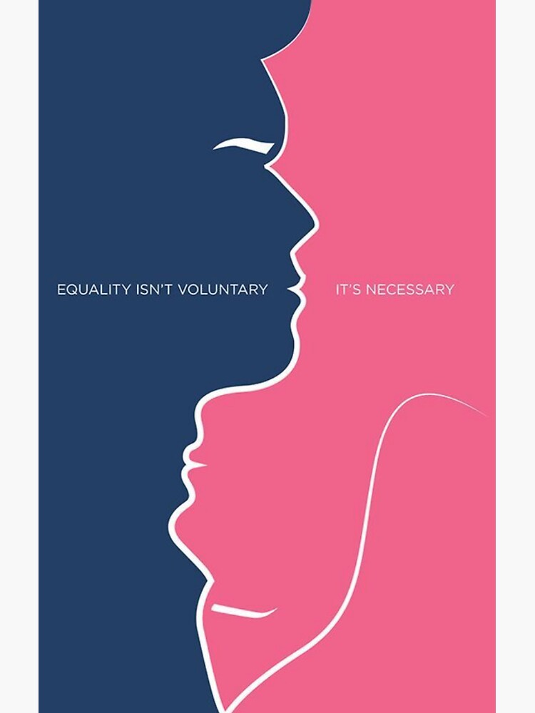 "Equality isn't voluntary. It's necessary" Sticker for Sale by ...