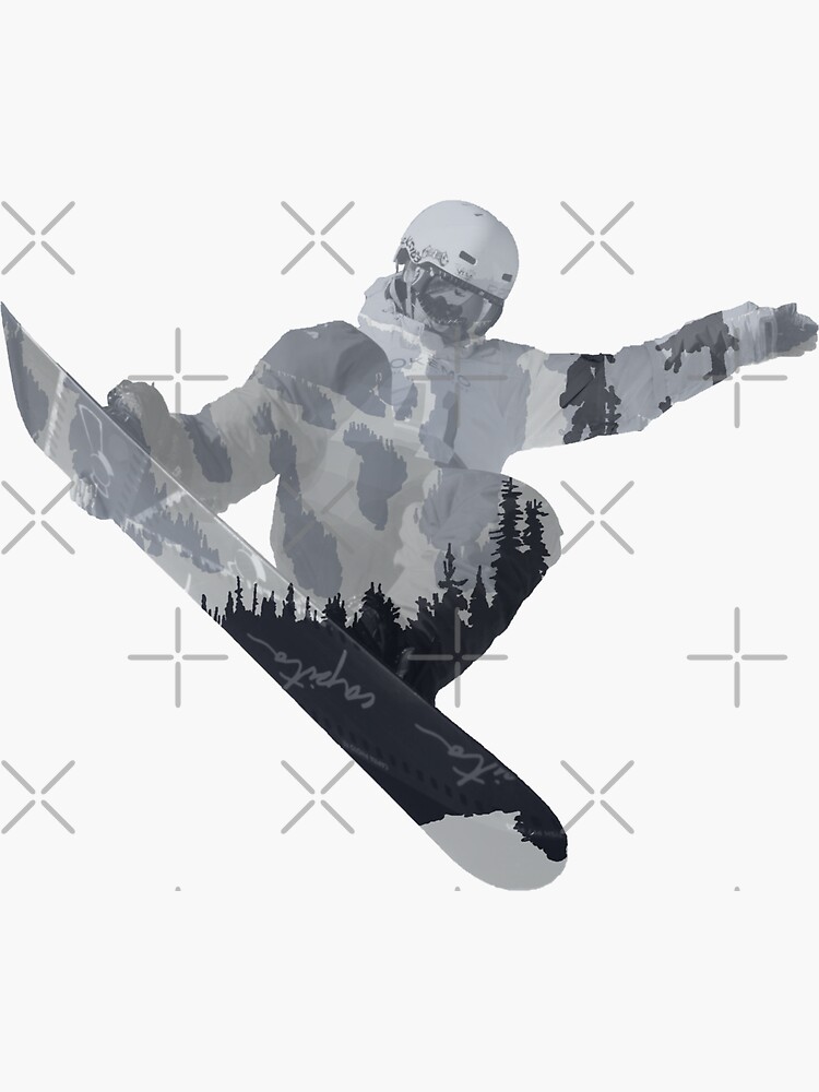 "Snowboard Exposure SP | DopeyArt" Sticker for Sale by DopeyArt | Redbubble