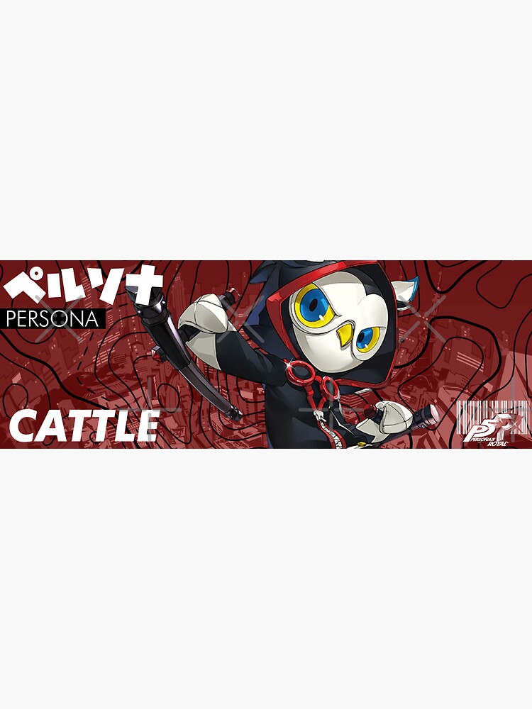 "Cattle - Persona 5 - Custom Banner" Sticker for Sale by Graphic Cup ...