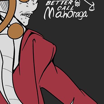 "better call mahoraga" Sticker for Sale by Wisdomeel | Redbubble