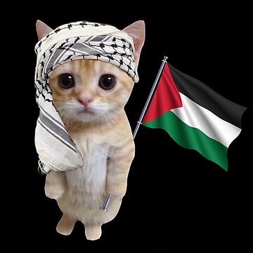 "Cats for Palestine " Sticker for Sale by Mya Zuaiter | Redbubble