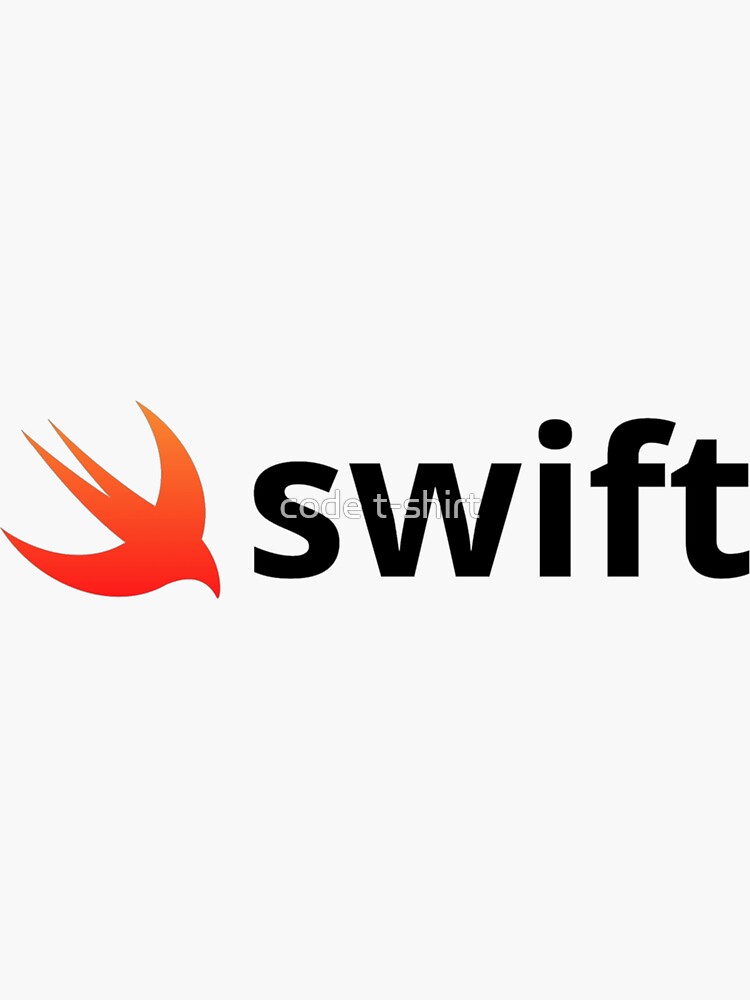 "swift logo" Sticker for Sale by code t-shirt | Redbubble
