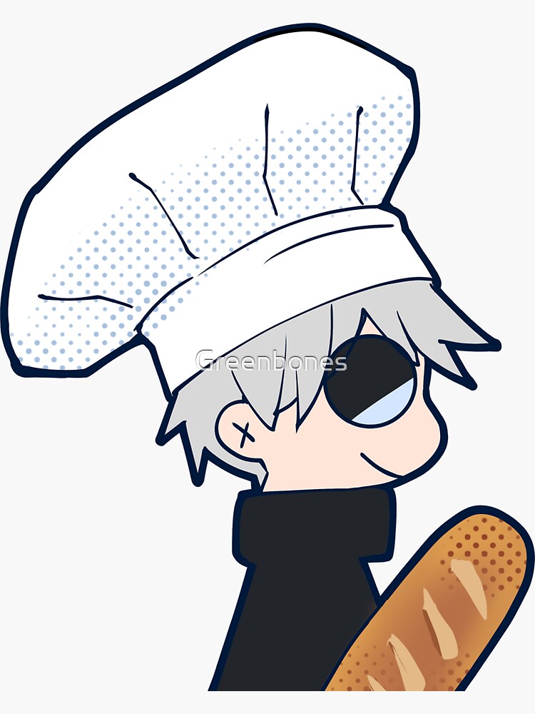 "Gojo Baker" Sticker by Greenbones | Redbubble