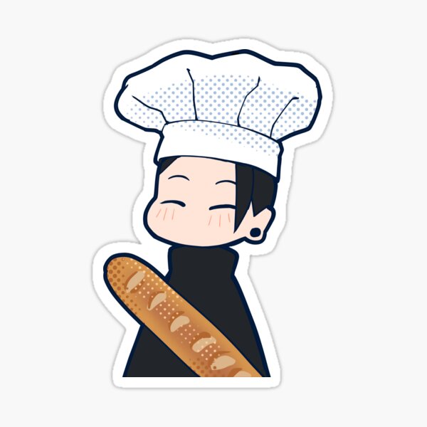 "Getou Baker" Sticker by Greenbones | Redbubble