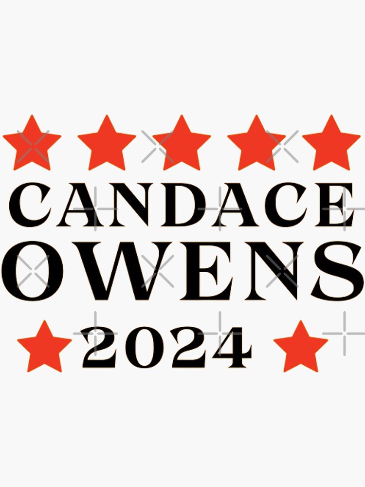 "Candace Owens 2024 Sticker" Sticker for Sale by Trialloja | Redbubble