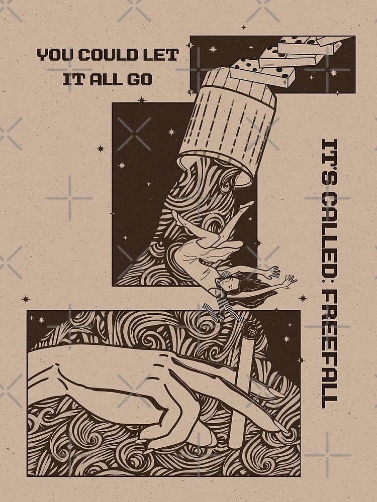 "It’s Called: Freefall Rainbow Kitten Surprise Lyric Graphic Art ...