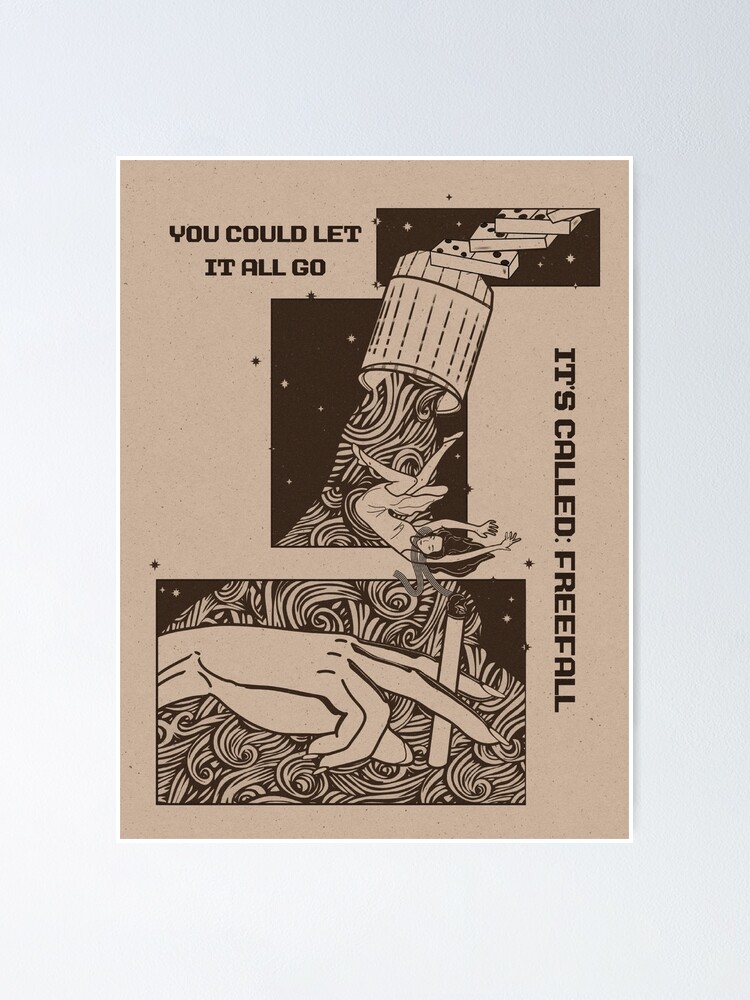 "It’s Called: Freefall Rainbow Kitten Surprise Lyric Graphic Art ...