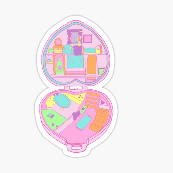 "90's Nostalgia Vintage Polly Pocket " Sticker for Sale by Klindsay90 ...
