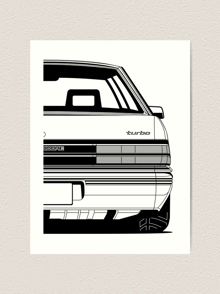 "VL Turbo outline - back" Art Print for Sale by mtsala illustrations ...