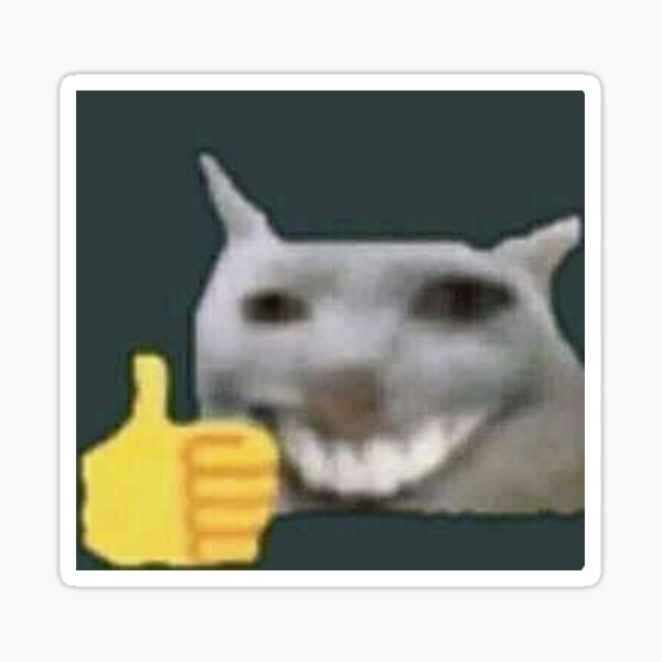 "cat thumbs up" Sticker for Sale by Boo Boo Keys | Redbubble