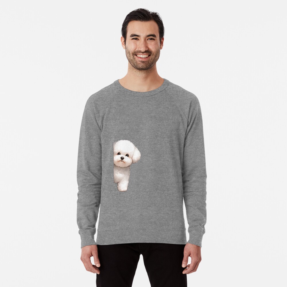 "Peeking Bichon Frise - Black" Sticker for Sale by FoxfireStardust ...