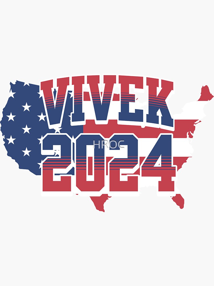 "Vivek 2024" Sticker for Sale by HROC | Redbubble