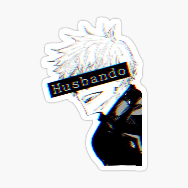 "Gojo Satoru “Husbando”" Sticker for Sale by christinar101 | Redbubble
