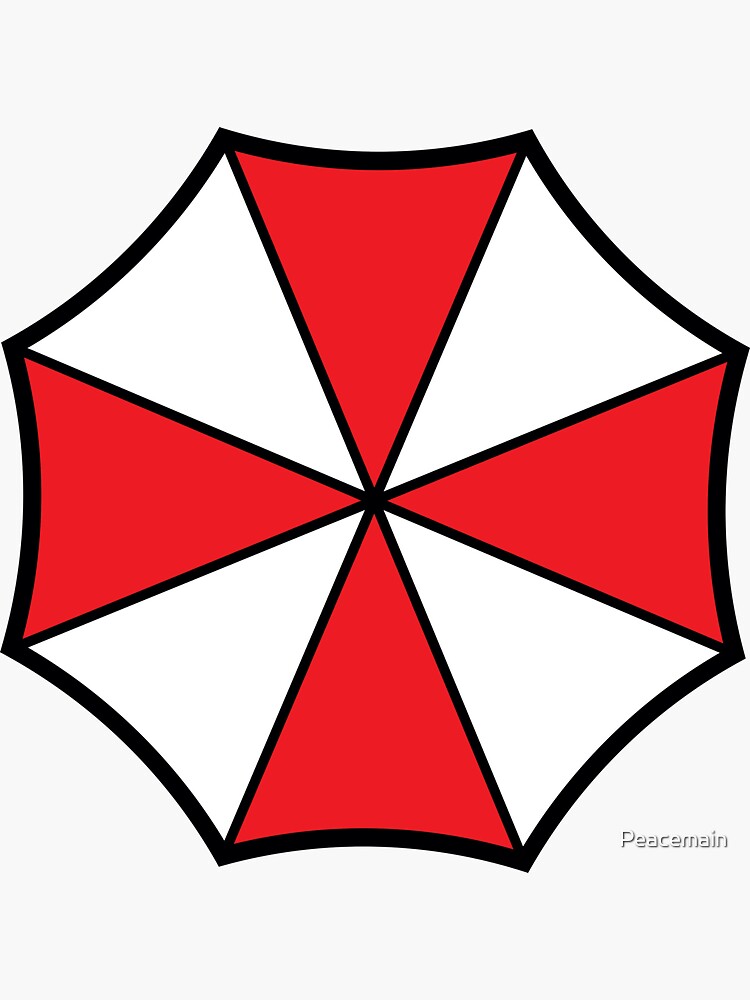 "Umbrella Corporation logo" Sticker for Sale by Peacemain | Redbubble