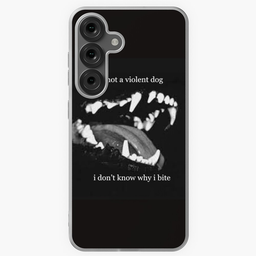 "I'm not a violent dog. i dont know why i bite. " Sticker for Sale by ...