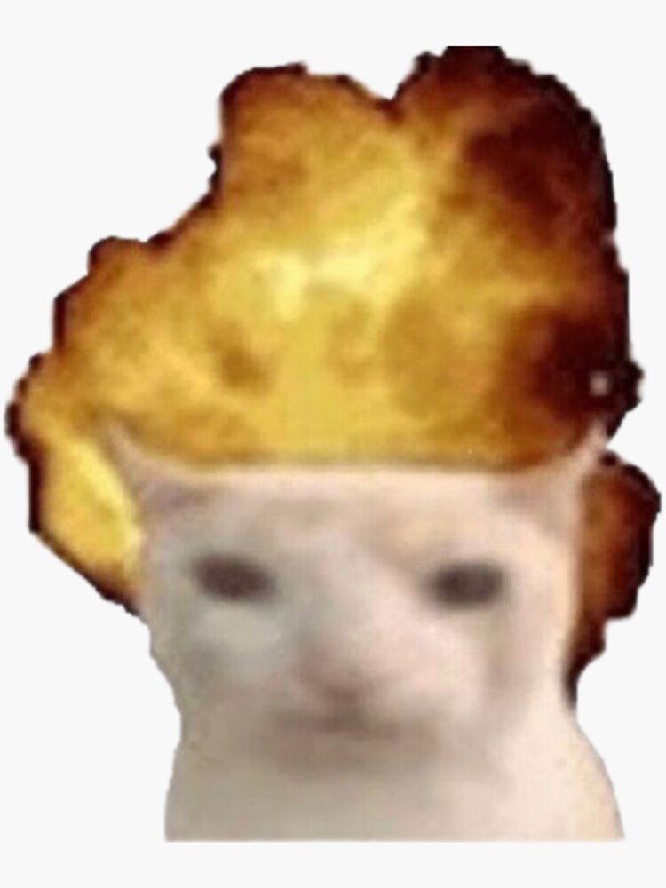 "Cat boom meme sticker" Sticker for Sale by julia1718 | Redbubble