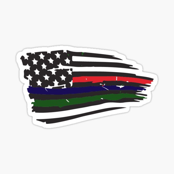 "Distressed Support Flag" Sticker by hmgt4r | Redbubble