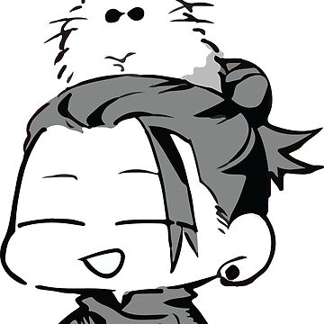 "Cat Gojo chillin on Chibi Geto's Head (He loves it)" Sticker for Sale ...